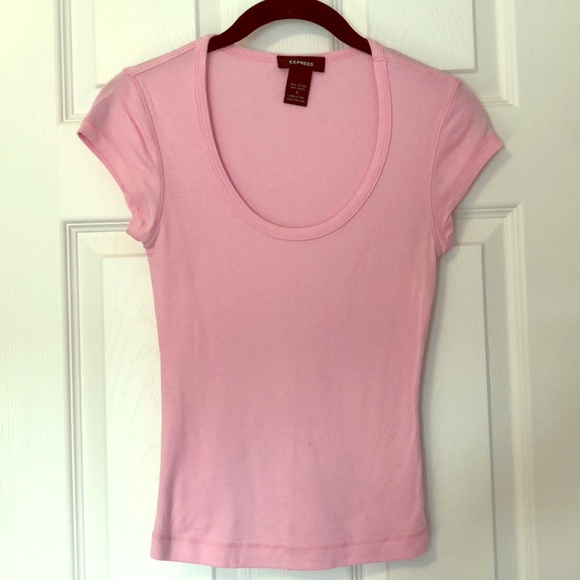 Express | Tops | Super Soft Classic Pink Tshirt | Poshmark